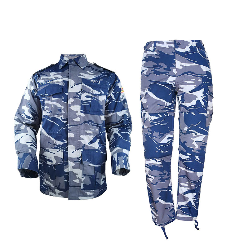 Blue Military Uniform Custom Camouflage - kms